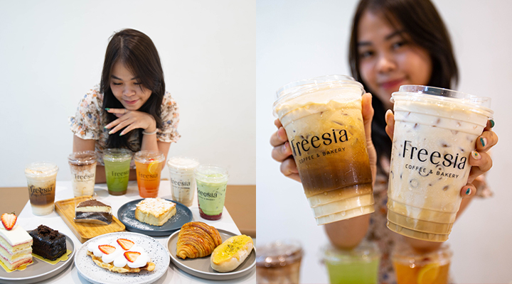 “FreeSia Coffee & Bakery” with Latte Cream for cute date