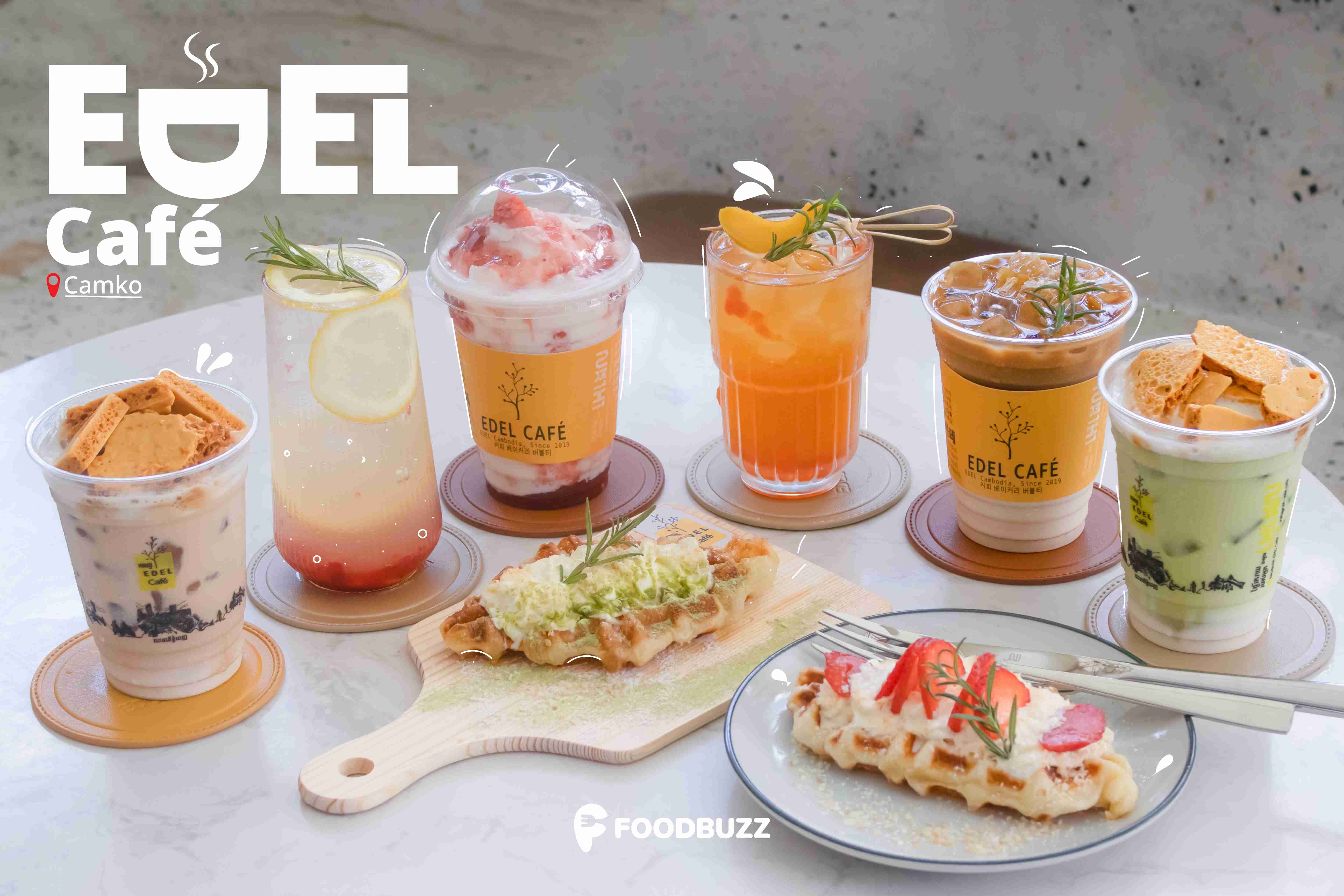 EDEL Café - កាហ្វេឈ្ងុយឆ្ងាញ់ នំខ្យូតៗ ដូចក្នុងរឿងកូរ៉េចឹង!