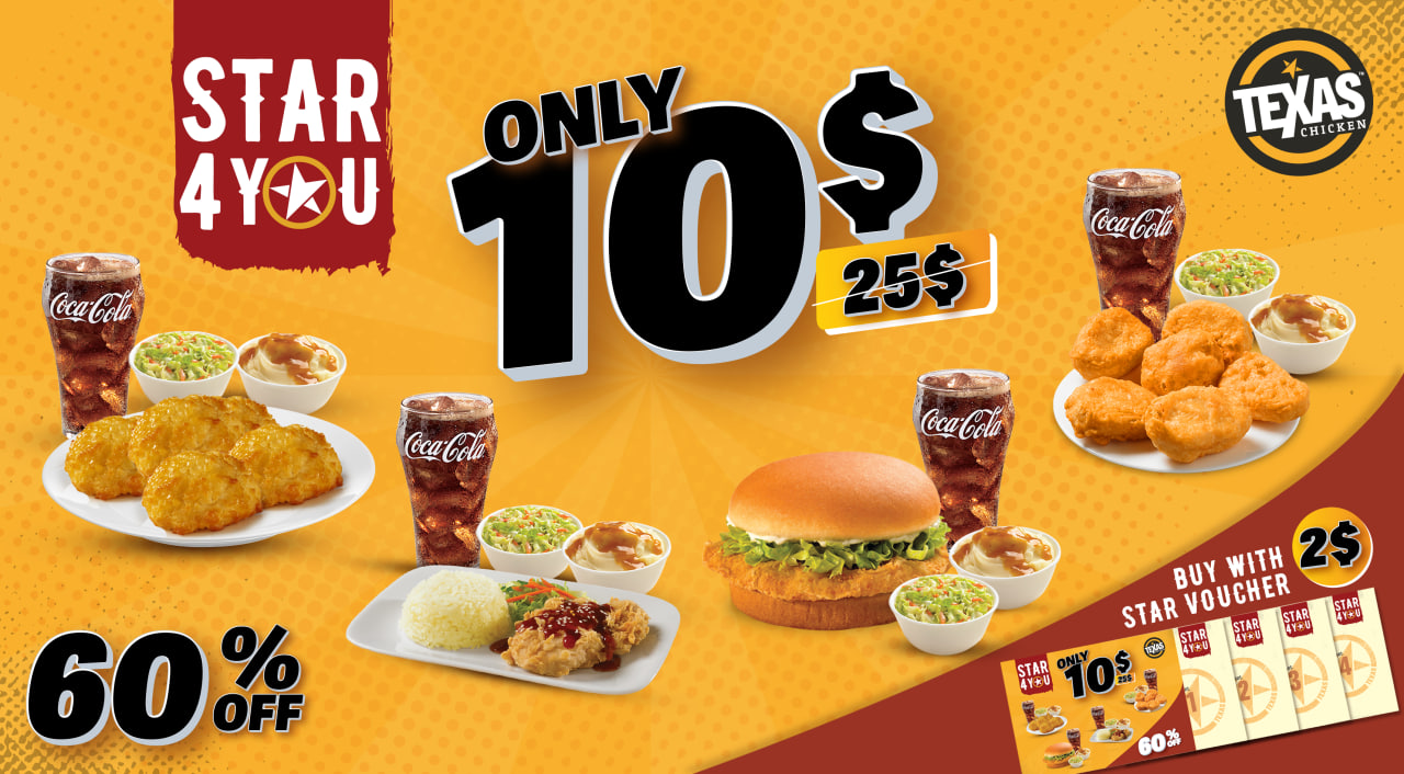 ចំណេញខ្លាំង!! ពីកម្មវិធីពិសេស «𝑺𝒕𝒂𝒓4𝒀𝒐𝒖» របស់ហាងមាន់បំពងលំដាប់ពិភពលោក ...