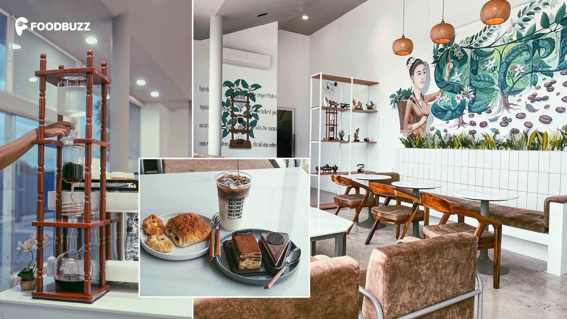 តូចតែខ្លឹម! នៅ Secret Coffee ហាងក៏តុបតែងបានស្អាត កាហ្វេនិងនំក៏ឆ្ងាញ់ៗ ...