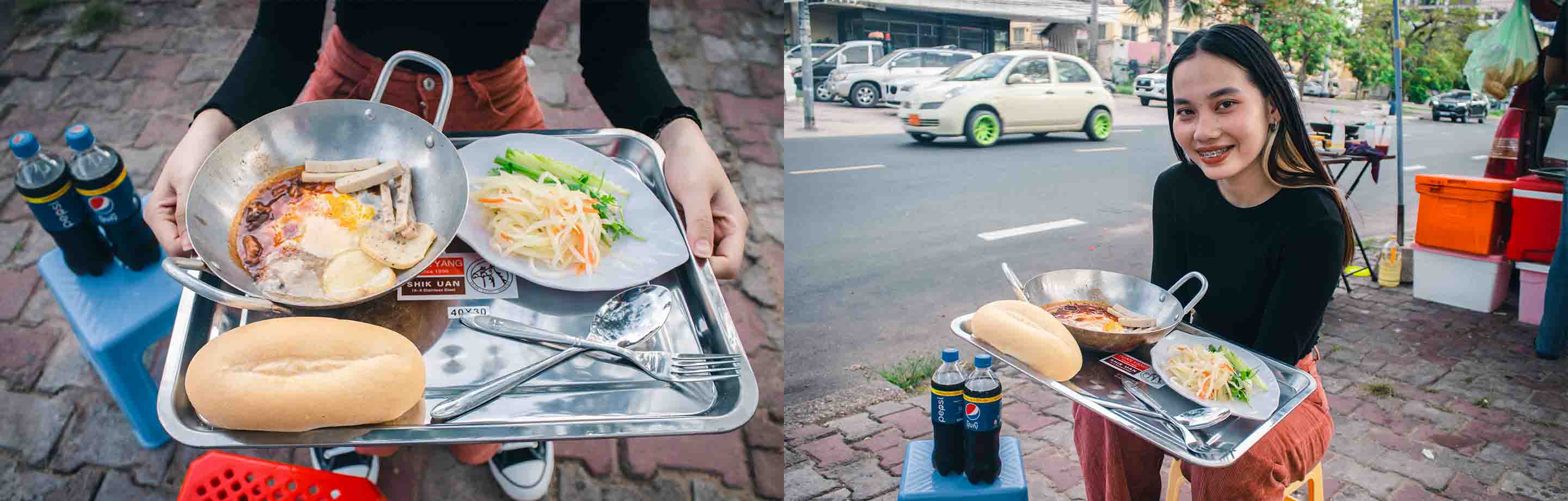 At Ktes Kom Pok Rok, you eat Nom Pang Sach (Cambodian Sandwich) very ...